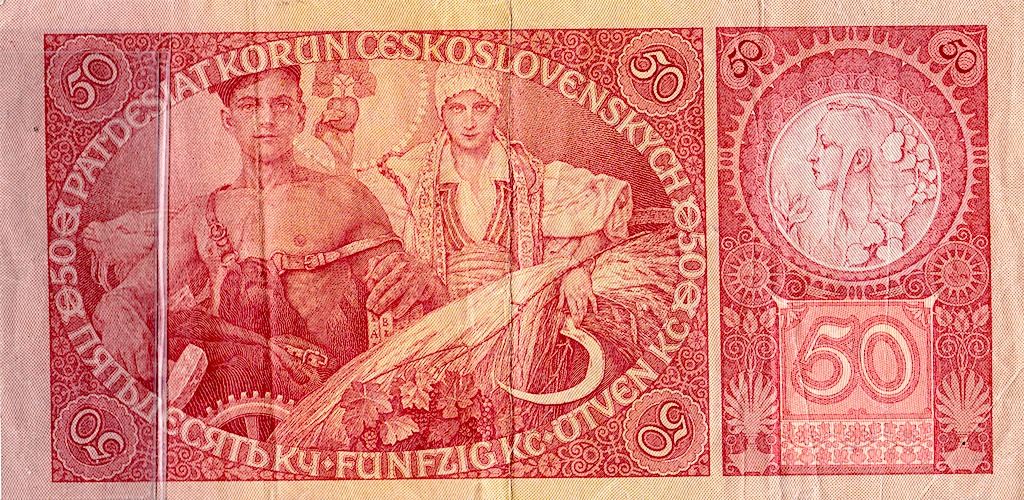 Currency - Paper - CZECHOSLOVAKIA - 50 Korun