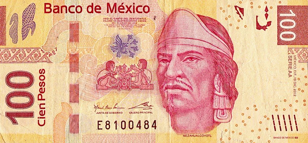 Currency - Paper - Mexico - 100 Pesos