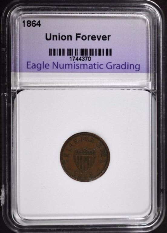 1864 UNION FOREVER CIVIL WAR TOKEN