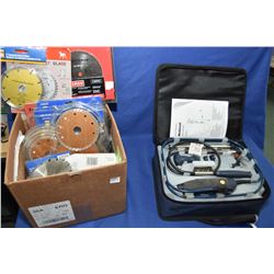Mastercraft rotary tool with accessories, a Power Fist diamond wheel ...