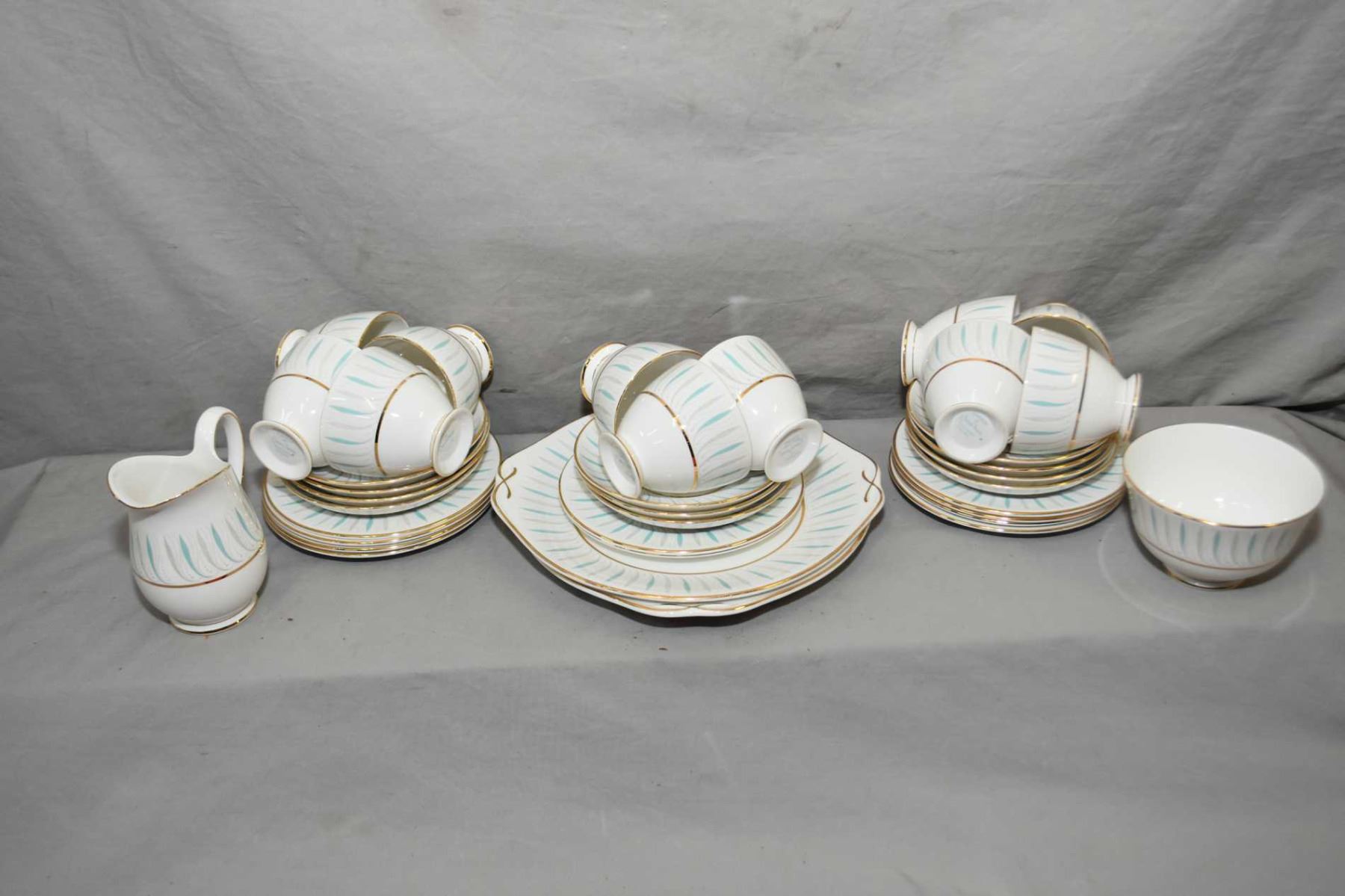 Selection of Queen Anne bone china "Caprice" tableware with ten each of ...