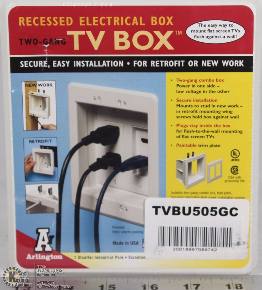 RECESSED ELECTRICAL TV BOX