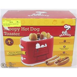 NEW THE ORIGINAL SNOOPY HOT DOG TOASTER