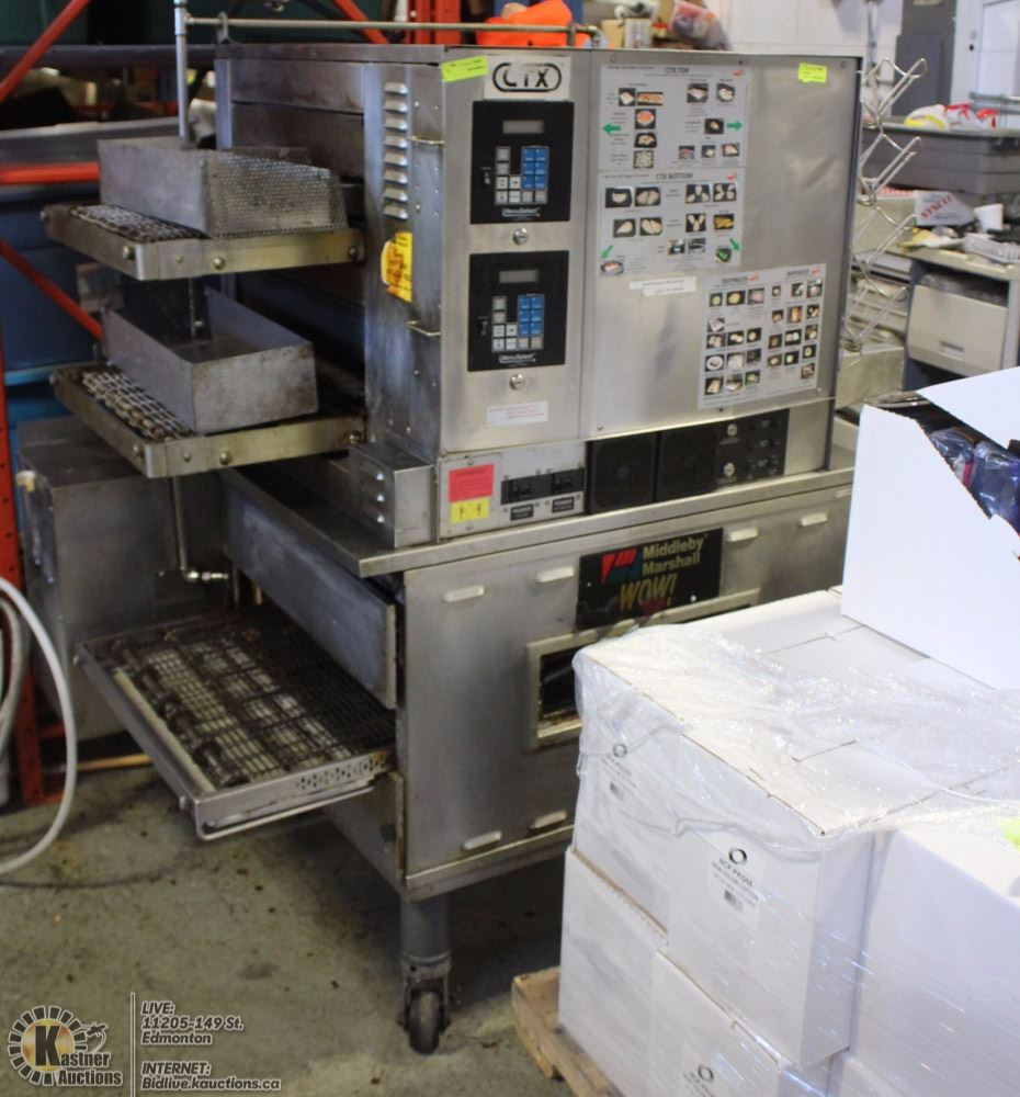 CTX ELECTRIC DUAL CONVEYOR PIZZA OVEN MOUNTED ON