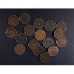 17-CENTS FROM VARIOUS CANADA PROVINCES