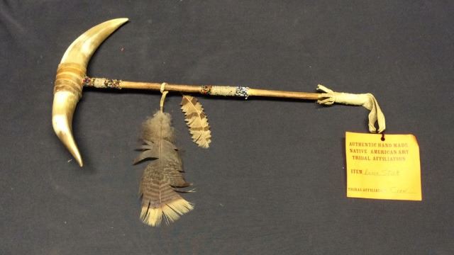 Native American Crow Made Dance Stick