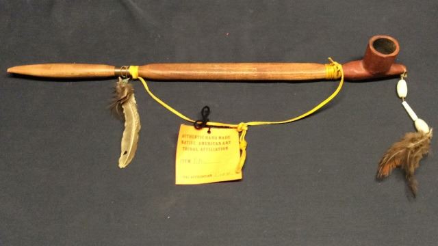 Native American Made Crow Pipe