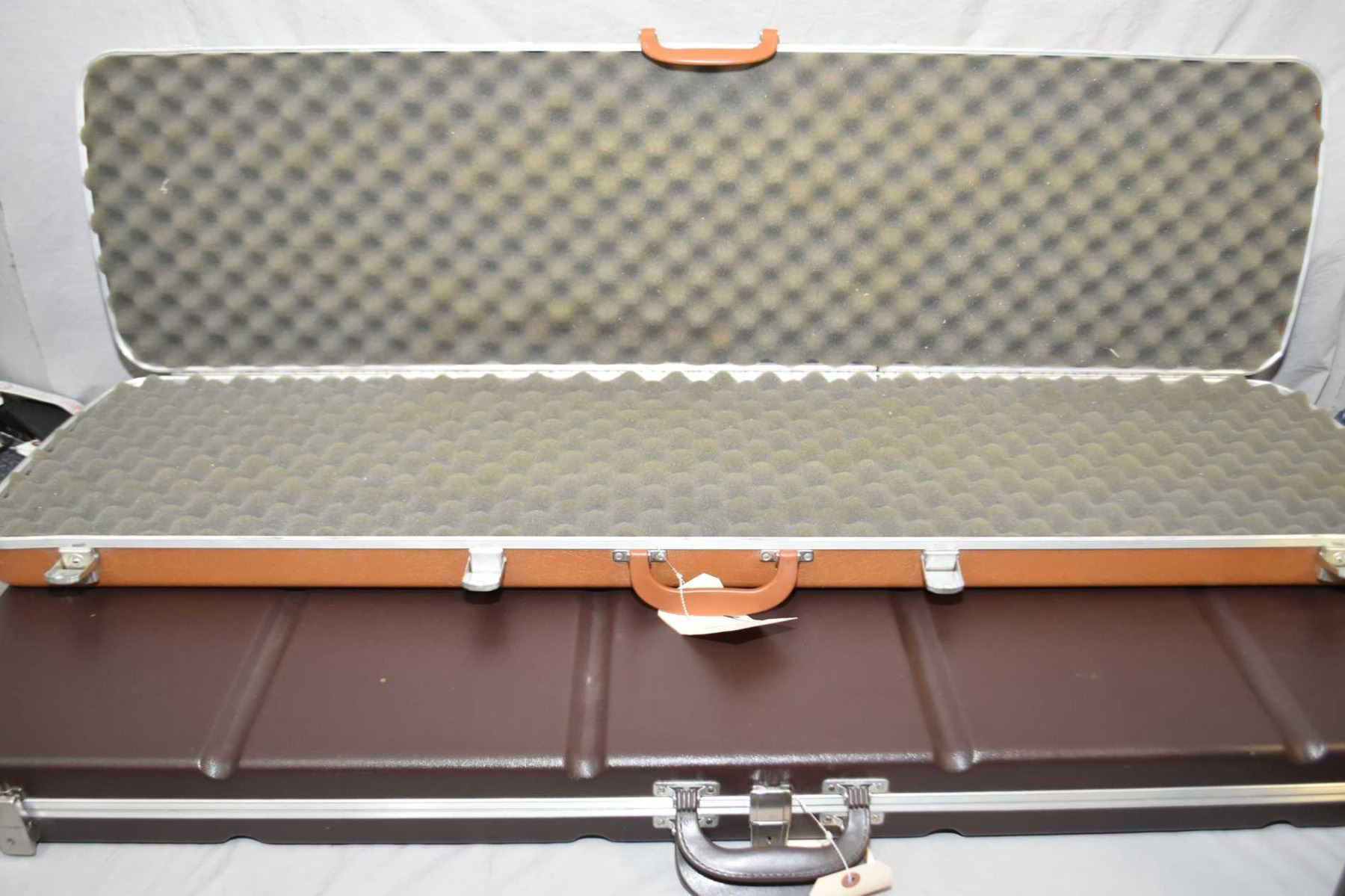 Lot of Two Items: Brown Luggage Style Rifle Case - Tan Gunguard Luggage ...