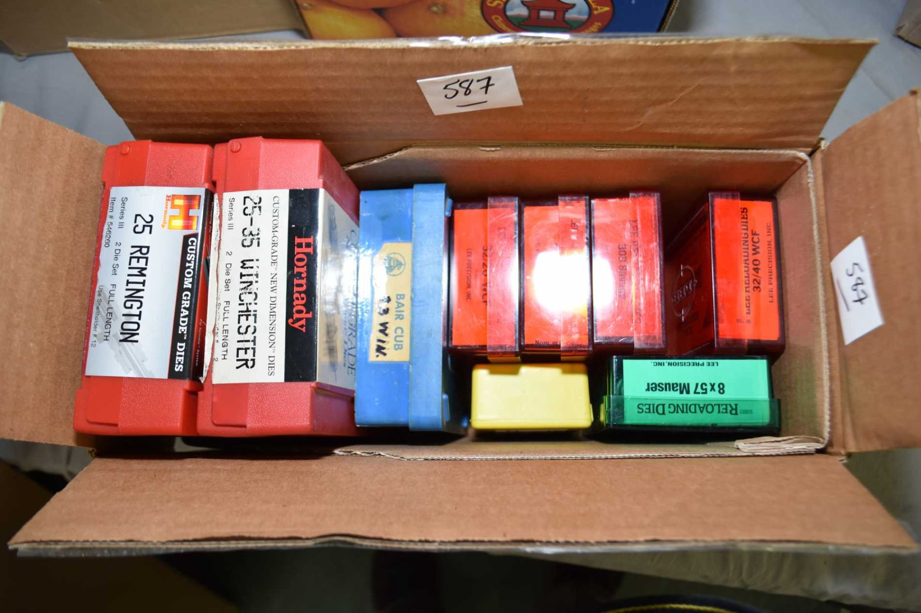 Box Lot : Nine Reloading Die Sets : Hornady .25 Rem 2 Die - Hornady .25 ...