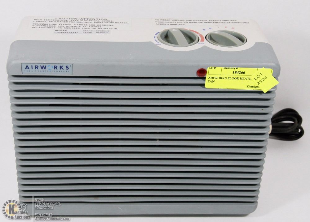 AIRWORKS FLOOR HEATER WITH FAN