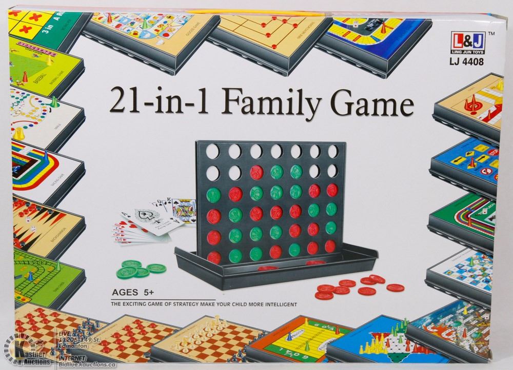 NEW 21 -IN-1 FAMILY GAME SET