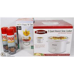 NEW BRAVETTI SLOW COOKER 3 QT