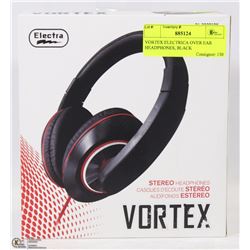 VORTEX ELECTRA OVER EAR HEADPHONES, BLACK