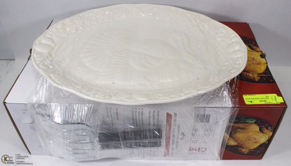 NEW MASTER CHEF DOME ROASTER W/ PLATTER,