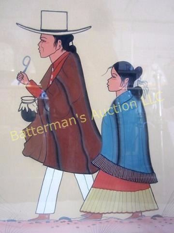 Robert Chee Original (1938-1972) Gouache