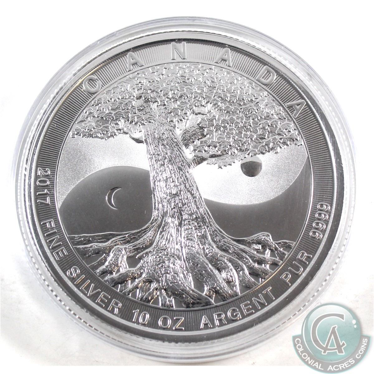 2017 Canada 10oz Tree of Life .9999 Fine Silver Coin (capsule lightly ...