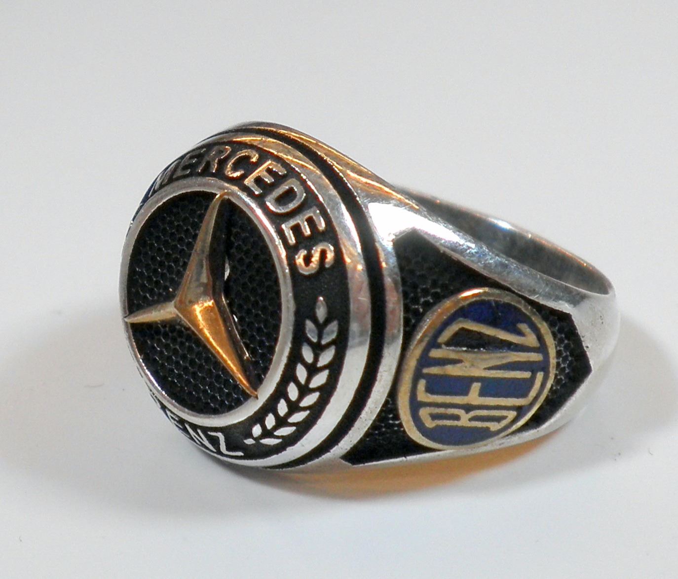 925 sterling silver Mercedes ring