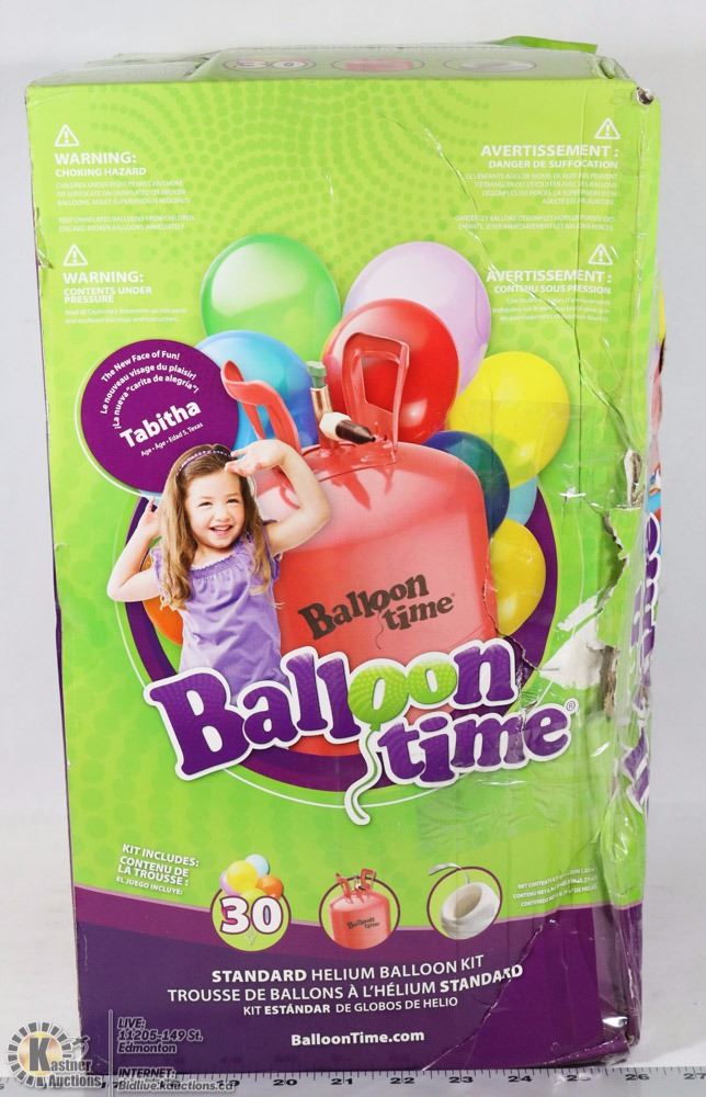 BALLOON TIME 30 PIECE HELIUM BALLOON KIT