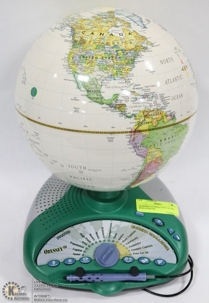 LEAPFROG INTERACTIVE GLOBE WITH POINTER