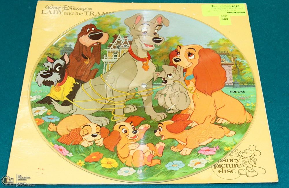 LADY AND THE TRAMP PICTURE LP
