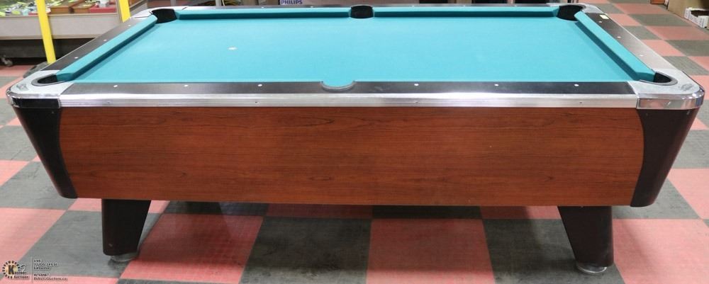 BAR STYLE POOL TABLE with COIN MECHANISM