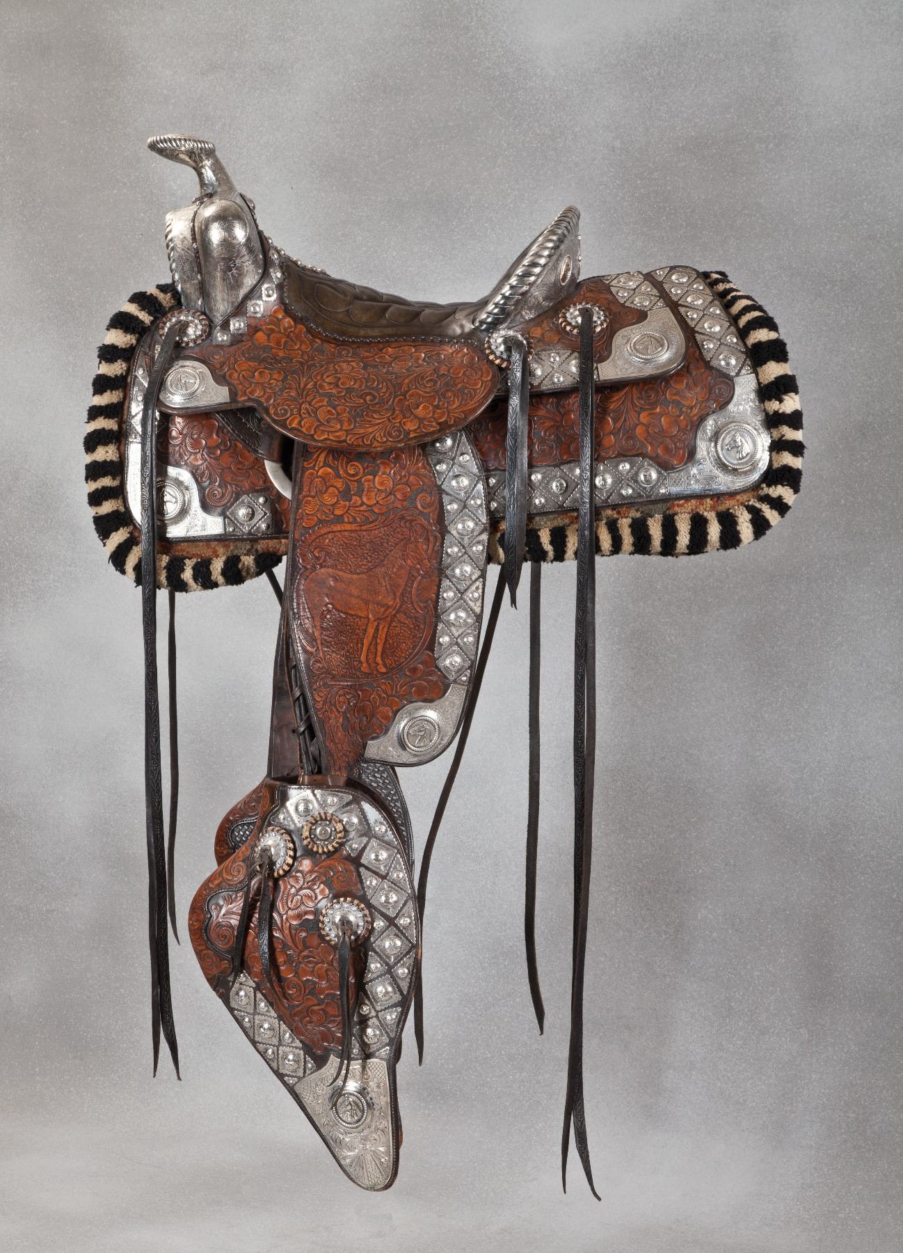 Two-Tone Brown Parade Saddle by Kahle & Son