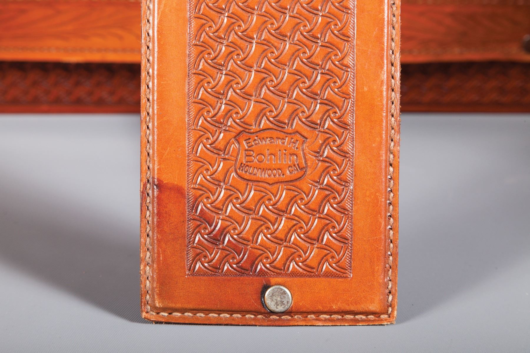 Edward H. Bohlin Tooled Leather Photo Frames