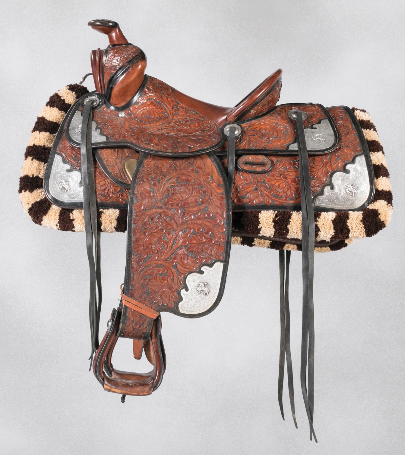 Stunning Two Tone Parade Saddle Set by Lawrence