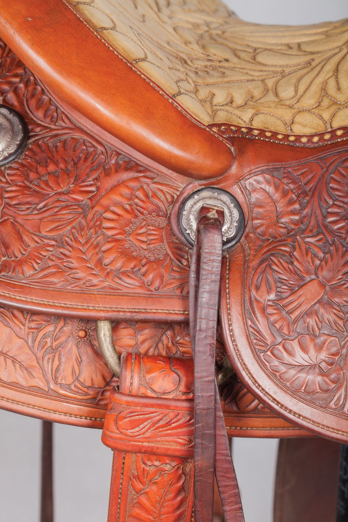 D.E. Walker - Visalia Fancy Tooled Roping Saddle