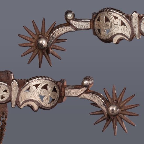 Jesus Tapia Filigreed Spurs and Bit