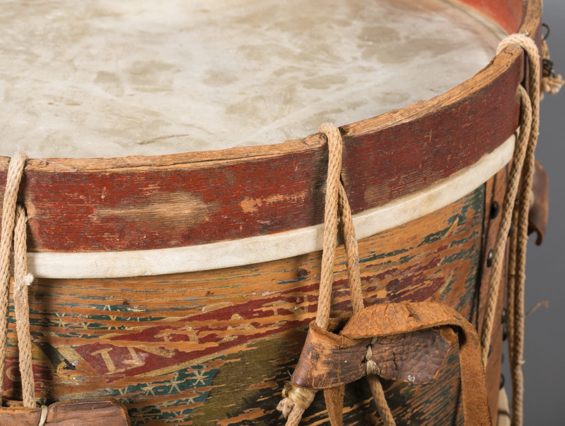 Civil War Era Painted Eagle Snare Drum