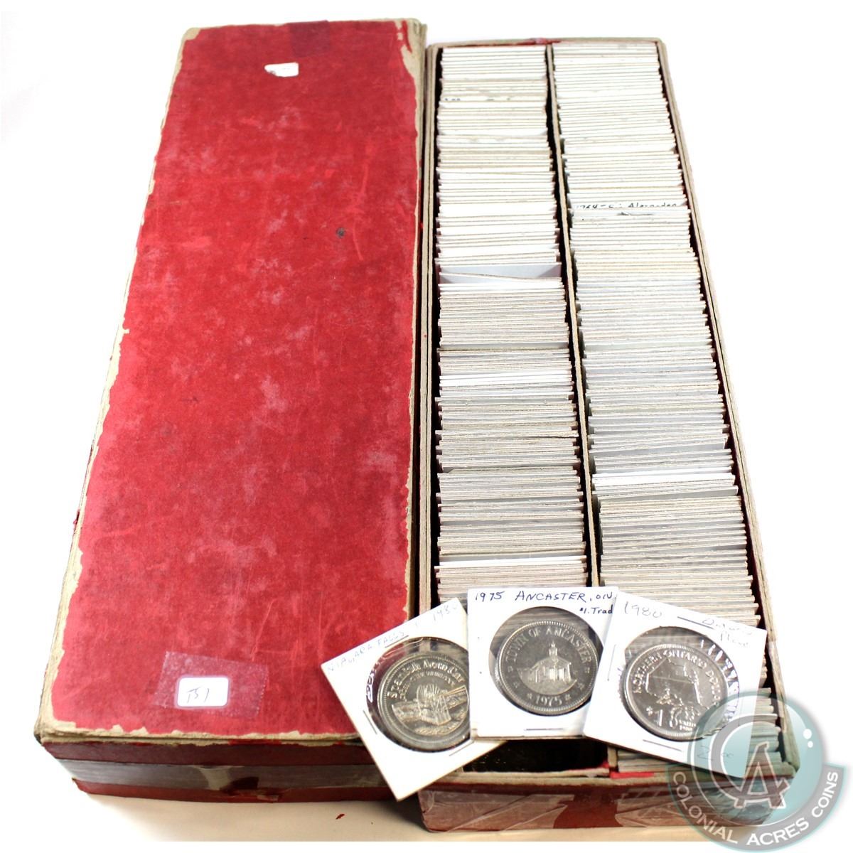 Bulk lot of tokens, trade dollars and miscellaneous. Over 300 pieces ...