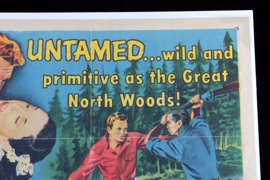 Original 1955 Timberjack Movie Poster