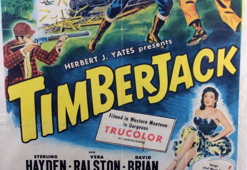 Original 1955 Timberjack Movie Poster
