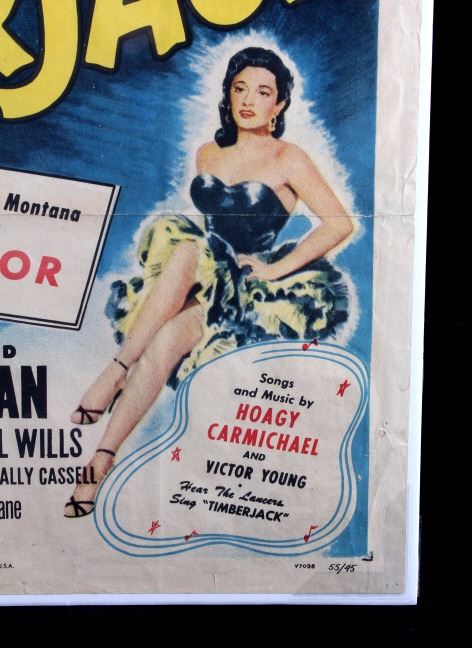 Original 1955 Timberjack Movie Poster