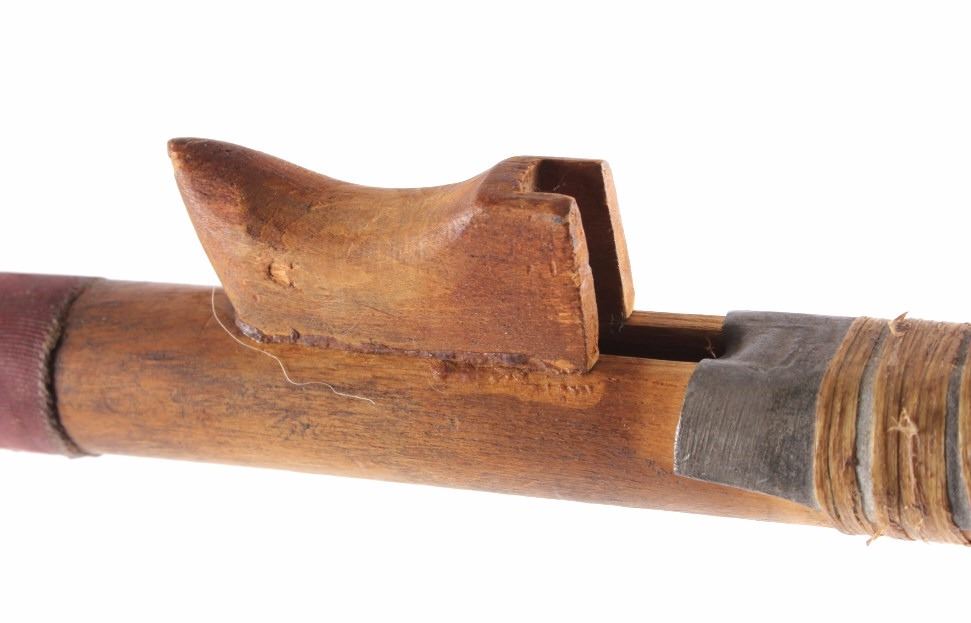 Lakota Sioux Quilled & Beaded Flute c. 1880-1900