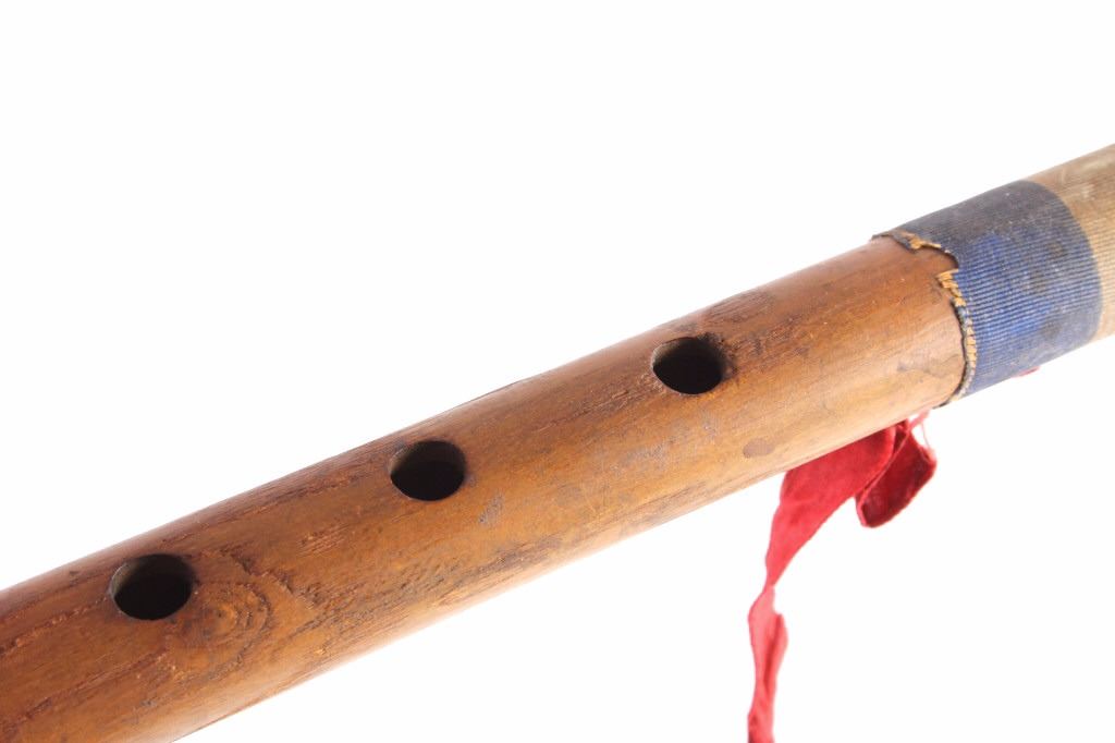 Lakota Sioux Quilled & Beaded Flute c. 1880-1900