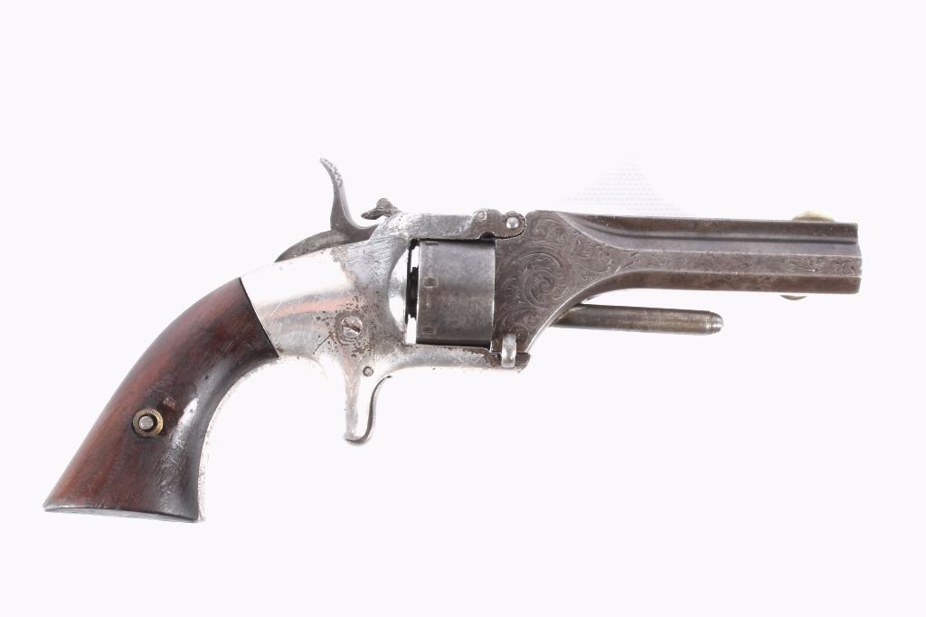 Engraved Manhattan Arms .22 Cal Pocket Revolver