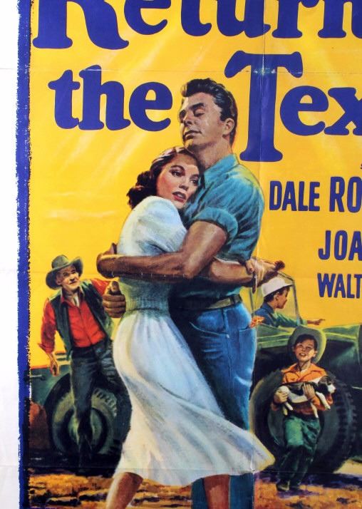 Original Return of the Texan Movie Poster 1952