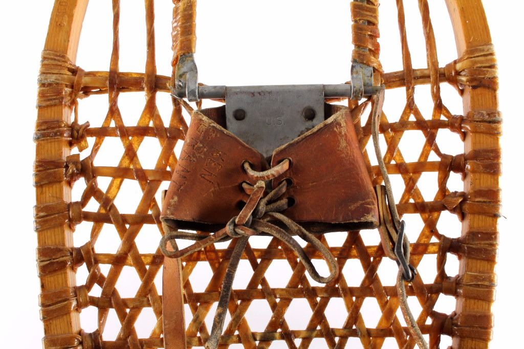 Antique Lund Wooden U.S. Military Snowshoes