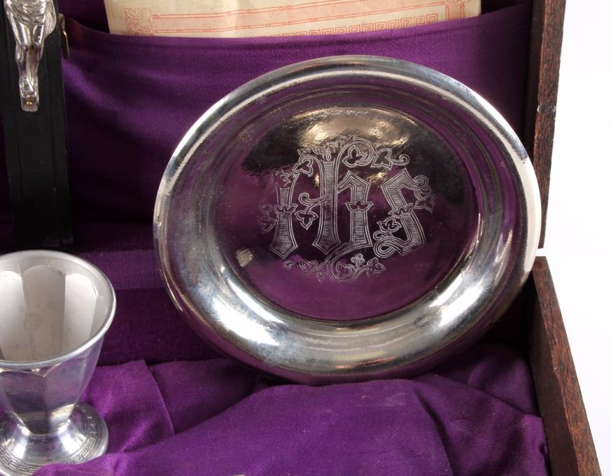 Antique Catholic Sick Call Last Rites Set