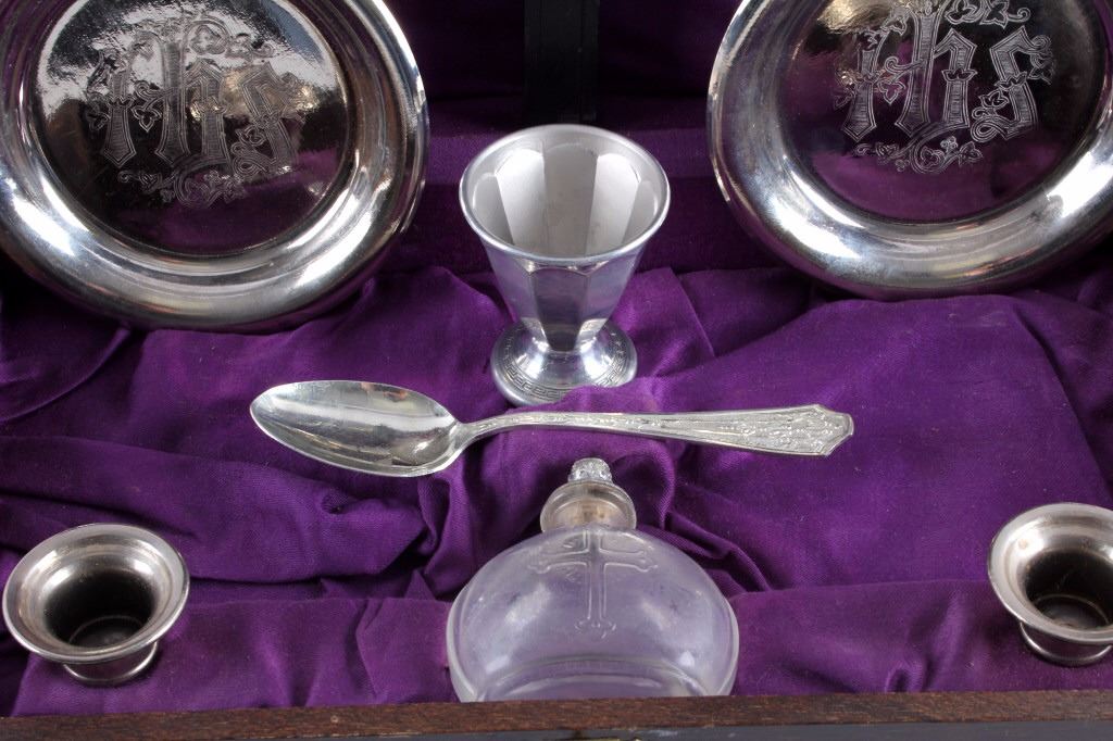 Antique Catholic Sick Call Last Rites Set