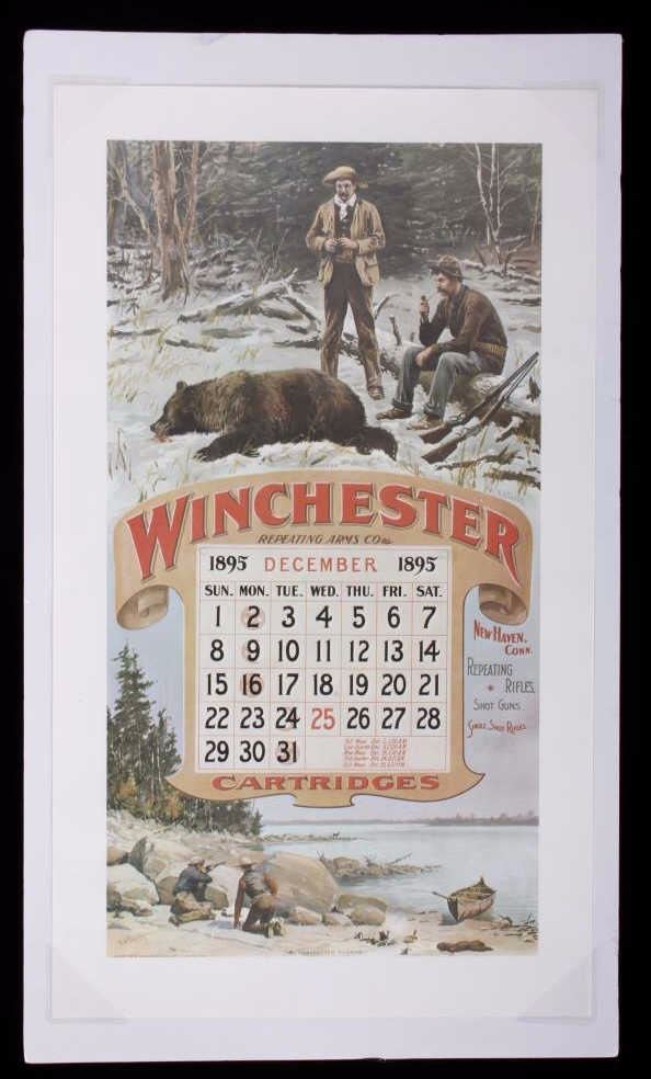 Winchester Repeating Arms Calendar Dec. 1894/95/96