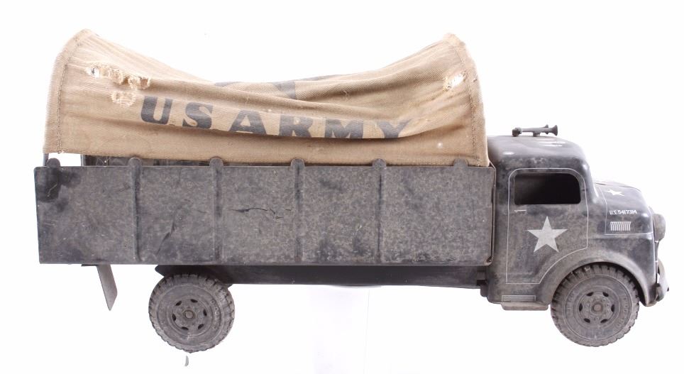 Marx Lumar U.S. Army Pressed Steel Toy Truck