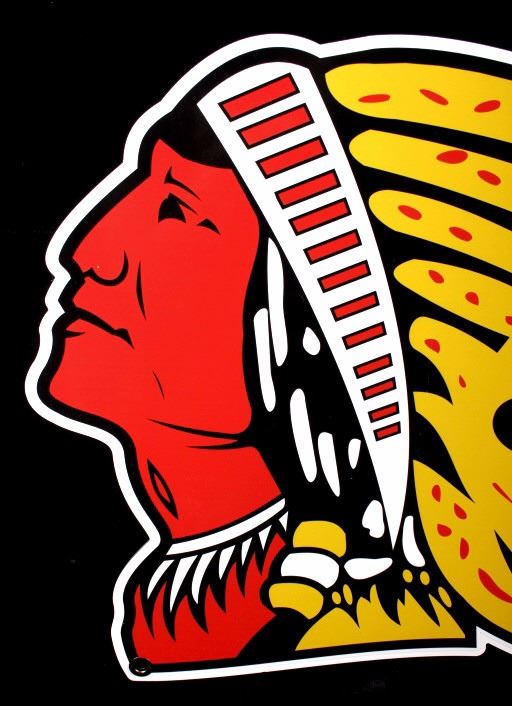 Indian Motorcycles Chiefs Head Advertising Sign