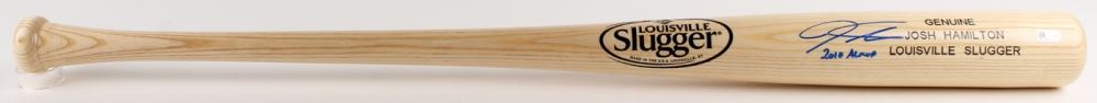 Josh Hamilton Signed Louisville Slugger Custom Engraved Baseball Bat ...