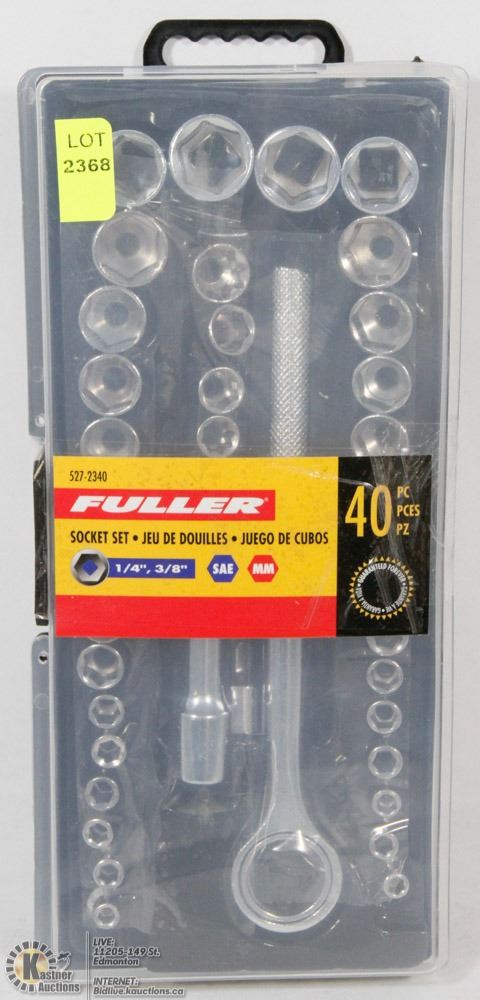 FULLER 40PC SOCKET SET SAE & METRIC