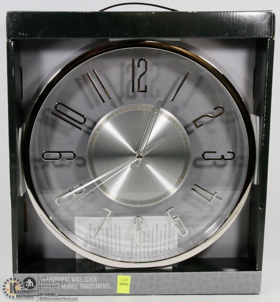 HOMETRENDS TRANSPARENT WALL CLOCK