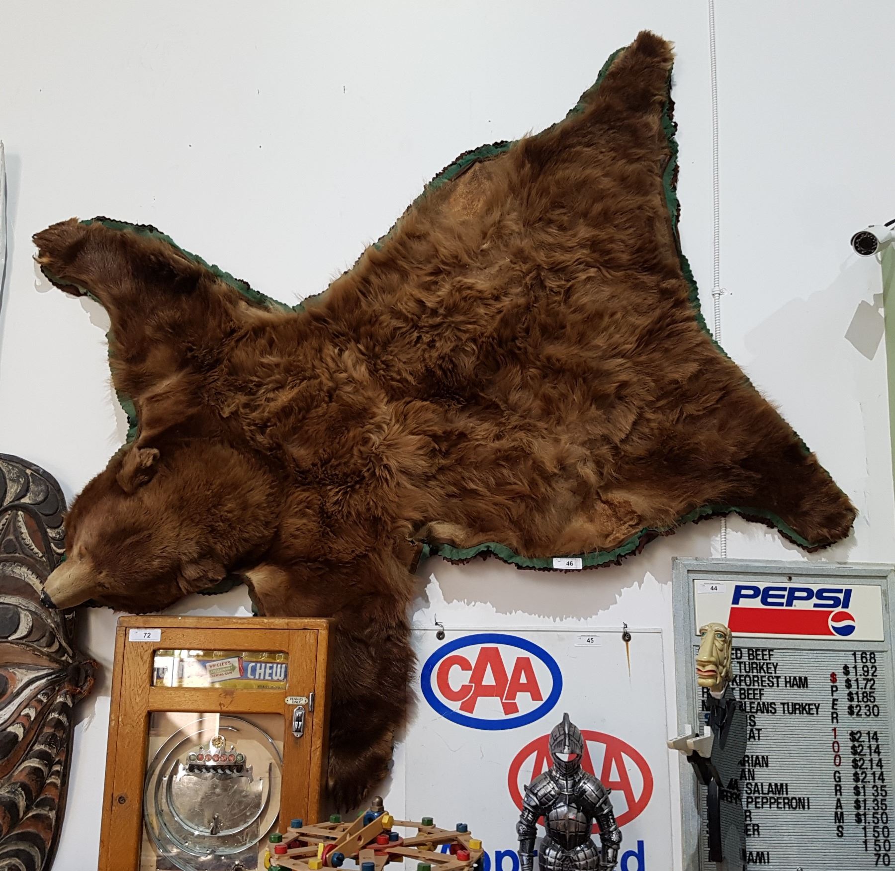 TAXIDERMY BROWN BEAR RUG