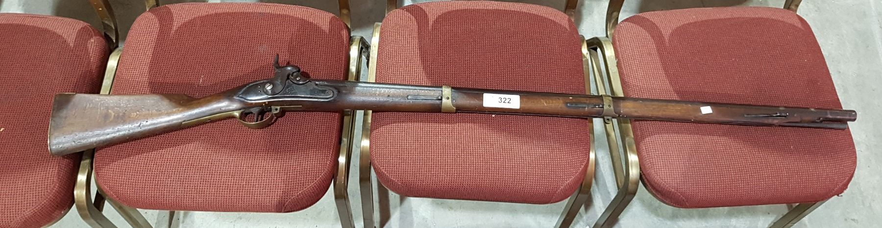 SMOOTH BORE CAP & BALL MODEL 1830S RIFLE PRUSSIAN MADE C.1830-1840'S